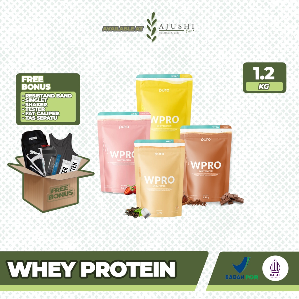 Jual Puro Wpro 1,2kg ( Whey Protein Concentrate ) | Shopee Indonesia