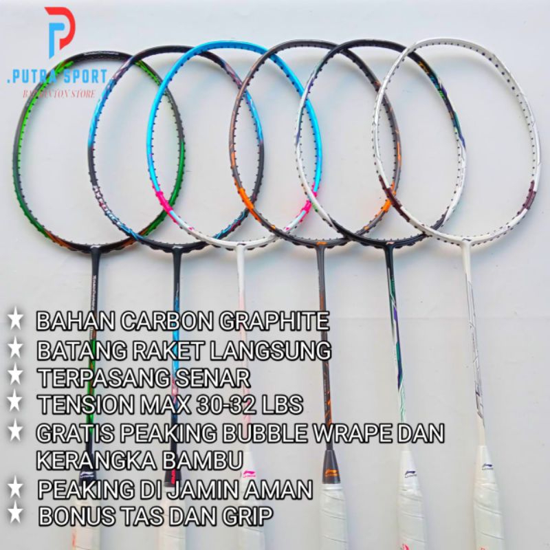 Jual RAKET BADMINTON LI-NING TECTONIC SUPER PREMIUM (BONUS TAS DAN GRIP ...