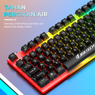 Jual Keyboard Gaming Full Size Membrane RGB Jertech Meteor K358 ...