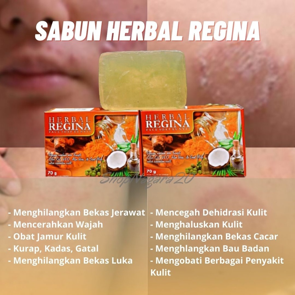 Jual SABUN HERBAL REGINA ORIGINAL BPOM - SABUN GATAL,PANU,KADAS,KURAP ...