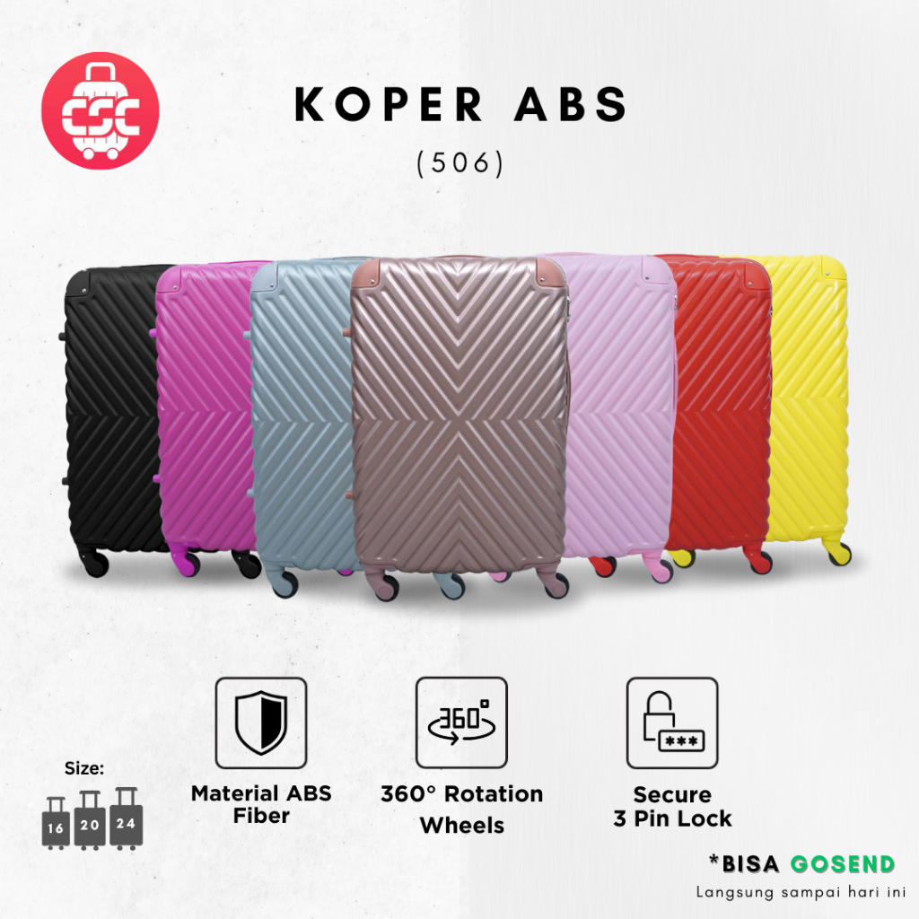 Jual ( 506 ) Koper Sultan / Koper Cabin 16, 20 dan 24 Inch 4 Roda 360 ...