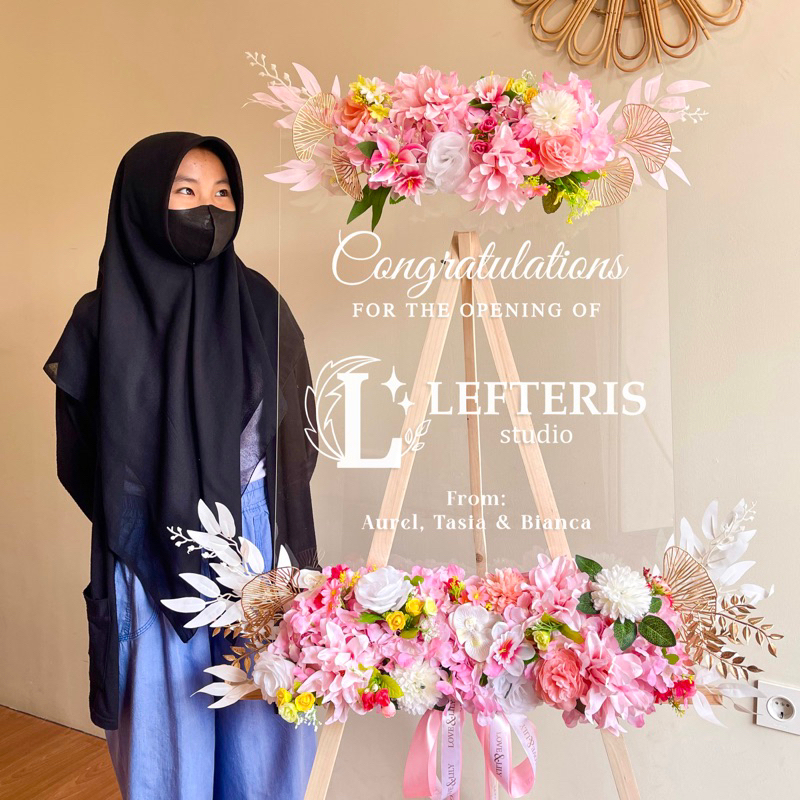 Jual [READY Instan] Flower Standing Acrylic - Papan bunga ucapan ...