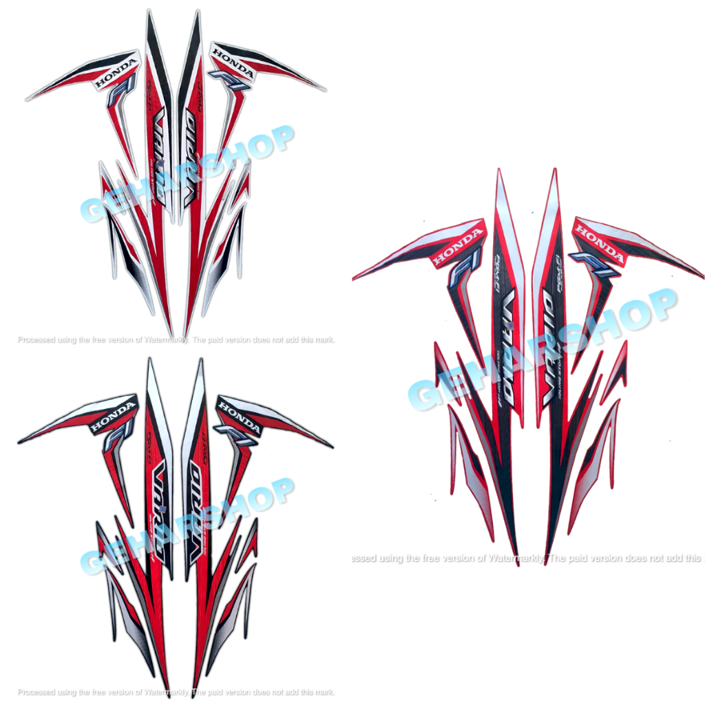 Jual STIKER STRIPING MOTOR HONDA VARIO CW 110 FI 2015 ISS SEPASANG ...