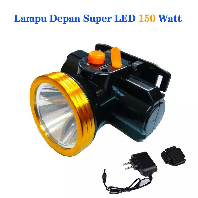 Jual SUPER LED LAMPU SENTER KEPALA LED 150W PROMO SUPER TERANG FREE ...