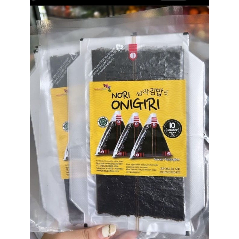 Jual Nori Onigiri Triangle 10 Lembar Halal | Shopee Indonesia