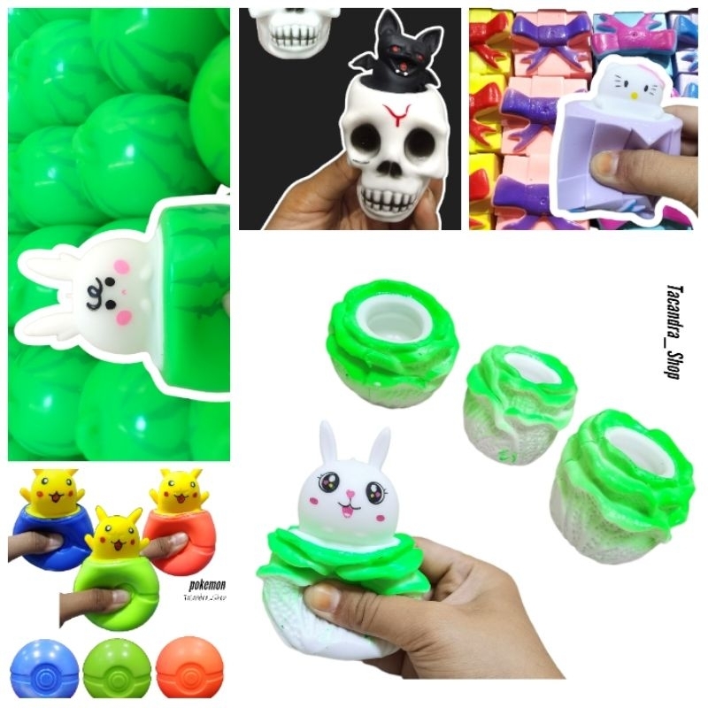 Jual Squishy Pop Up Squirrel Mainan Anak Silikon Tikus Katak Tupai ...