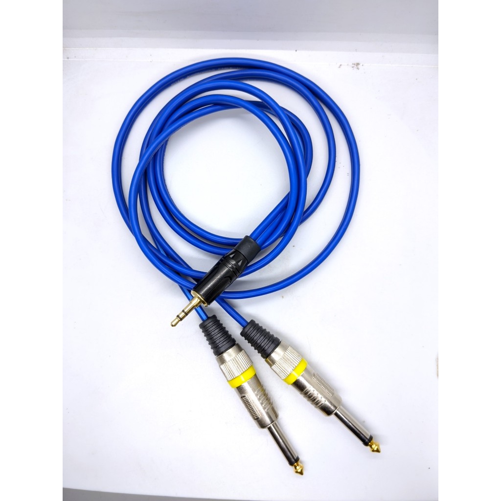 Jual Kabel jack 3,5 mm to dual jack akai 6,5 panjang 1 sampai 5 meter ...