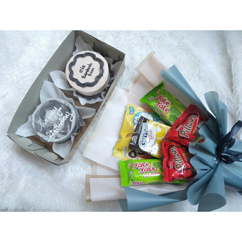 Jual mini bento cake isi 2/ duo mini bento / bentwo cake / Bentwin cake ...