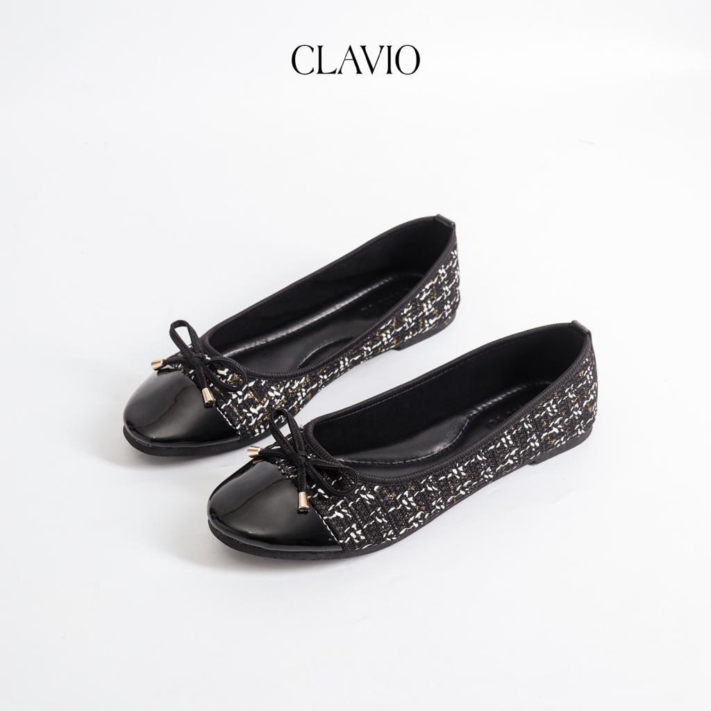 Jual Clavio - Sepatu Flatshoes Wanita Clarissa Ballerina Flat | Shopee ...