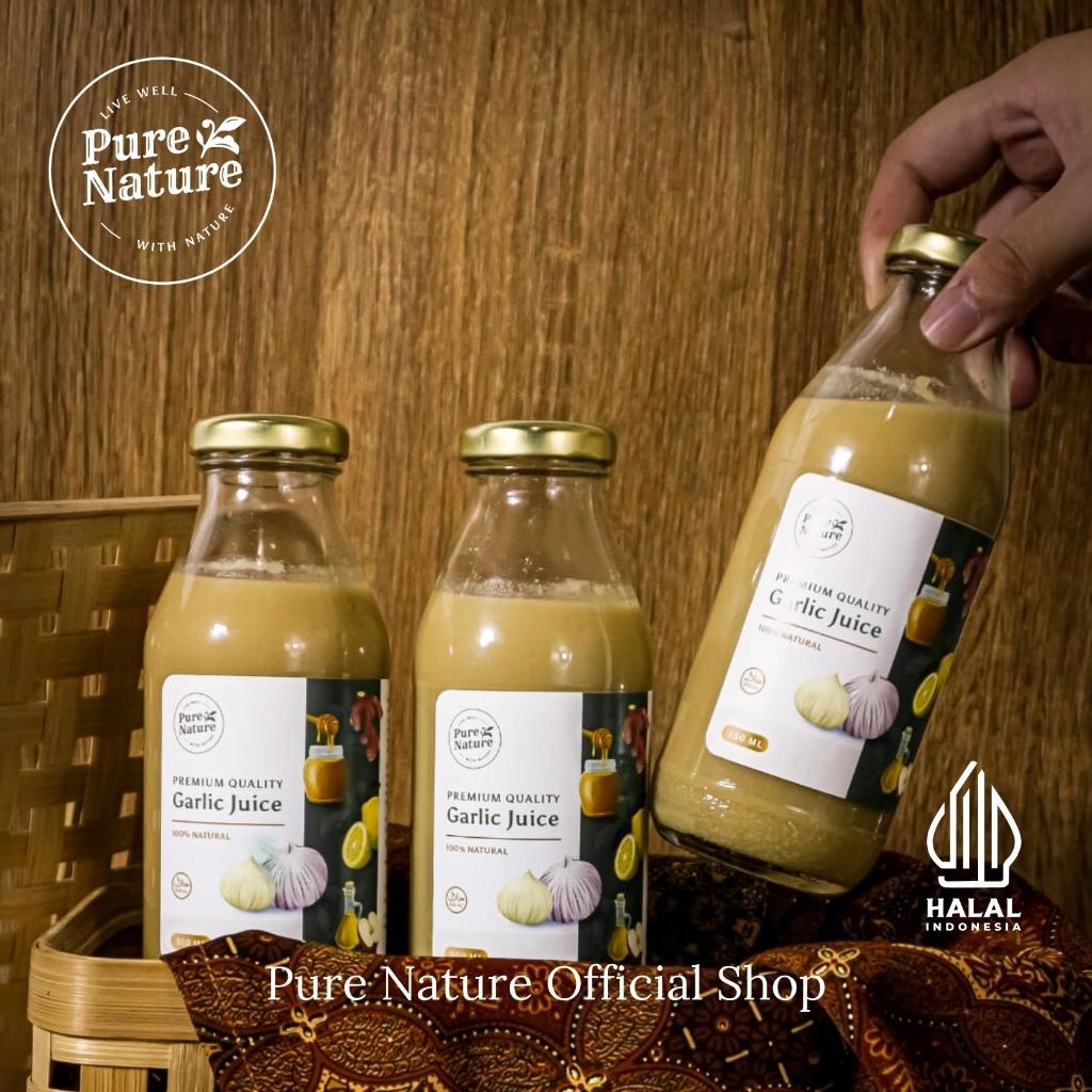 Jual [3 Botol] PureNature Jus Bawang Putih Tunggal Premium Dengan Jahe ...