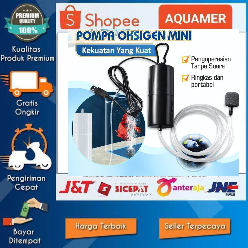 Jual pompa mini USB aerator oksigen usb full set sesuai digambar ...
