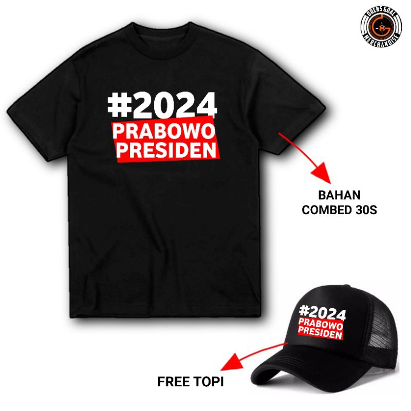 Jual kaos 2024 prabowo presiden | Shopee Indonesia
