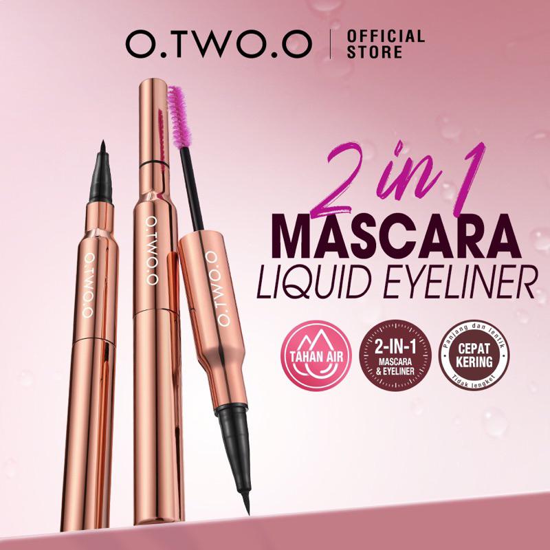 Jual OTWOO 2in1 Mascara & Eyeliner | Shopee Indonesia