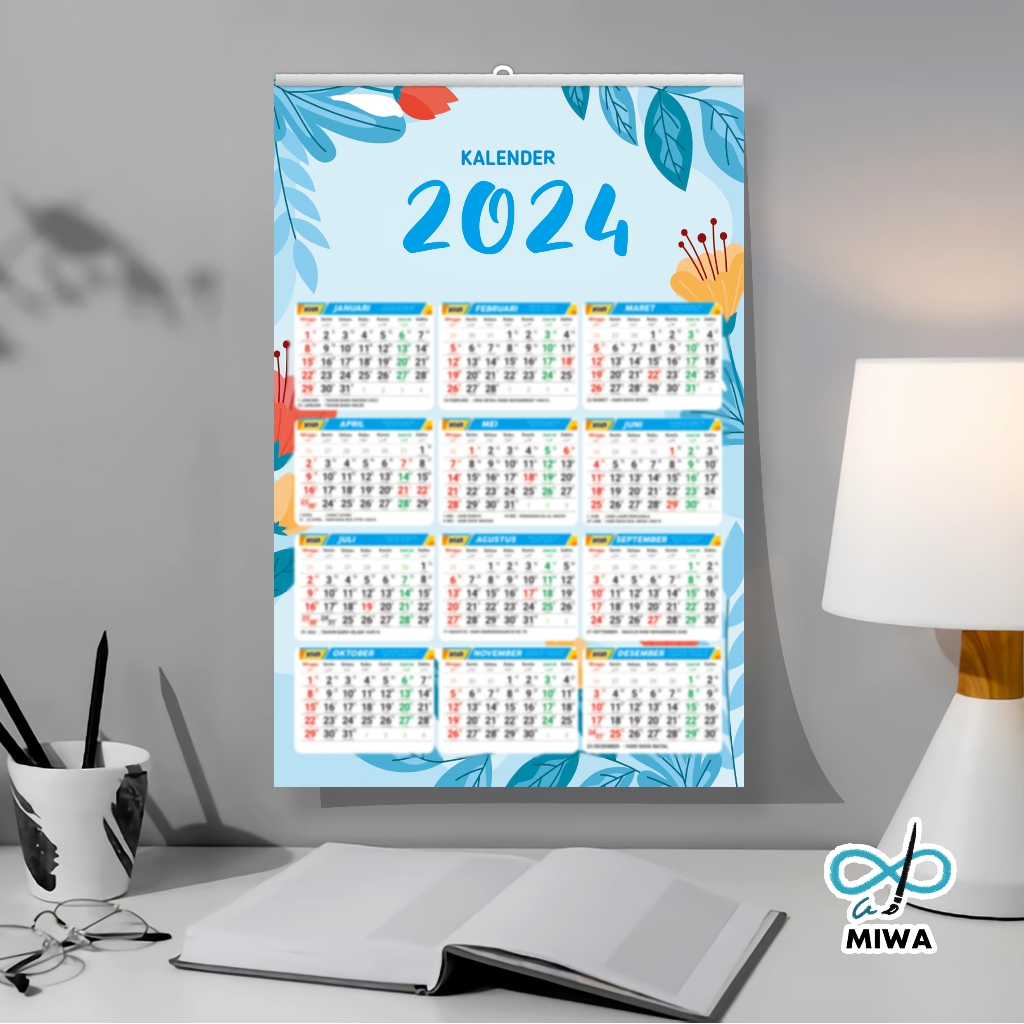 Jual Kalender Dinding Custom Free Desain 2025 Aesthetic Unik dan Lucu ...