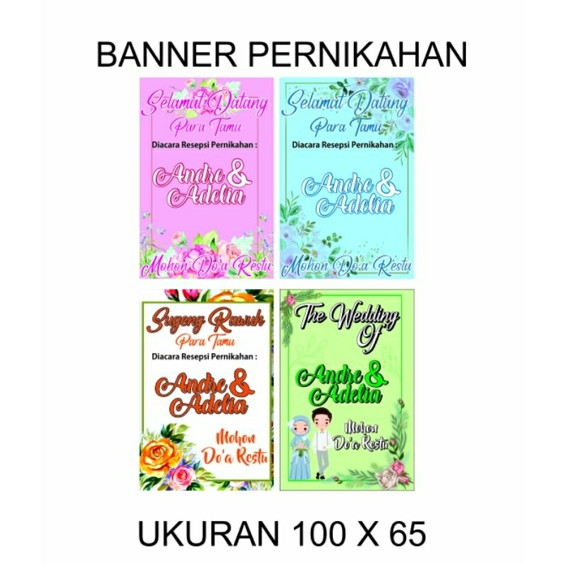 Jual Banner Pernikahan I Wedding Party I Selamat Datang I Sugeng Rawuh I Banner Hajatan | Shopee ...