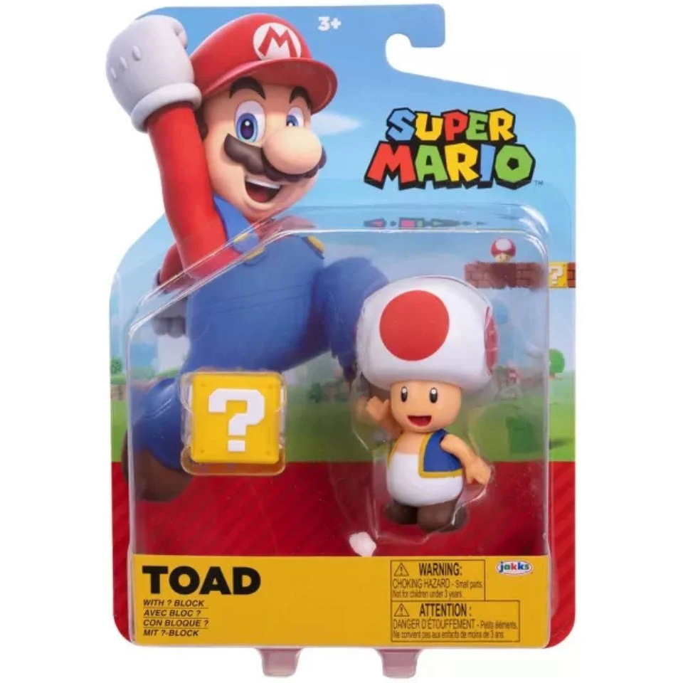 Jual Mainan Action Figure JAKKS Pacific Super Mario - Toad With Block ...