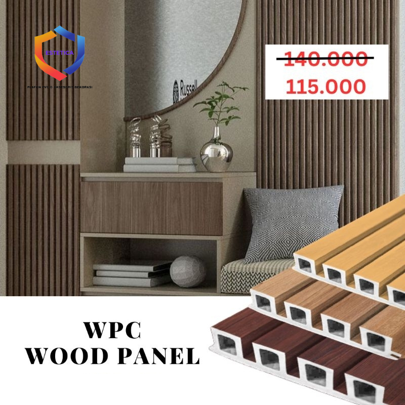Jual WPC Wallpanel Wood Wall Panel Wallpaper Hiasan Dekorasi Dinding Kamar Rumah | Shopee Indonesia