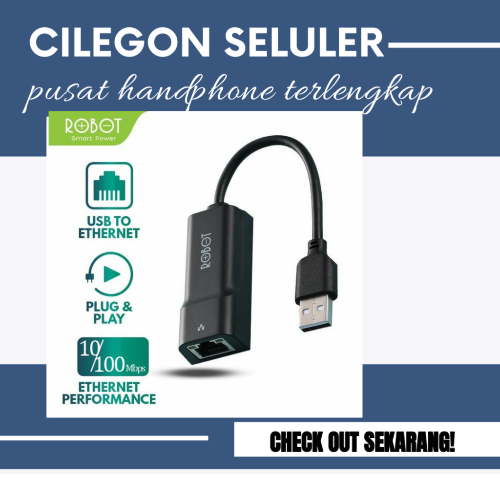 Jual Robot EA10 - Kabel Converter LAN RJ45 TO USB Robot Ethernet ...