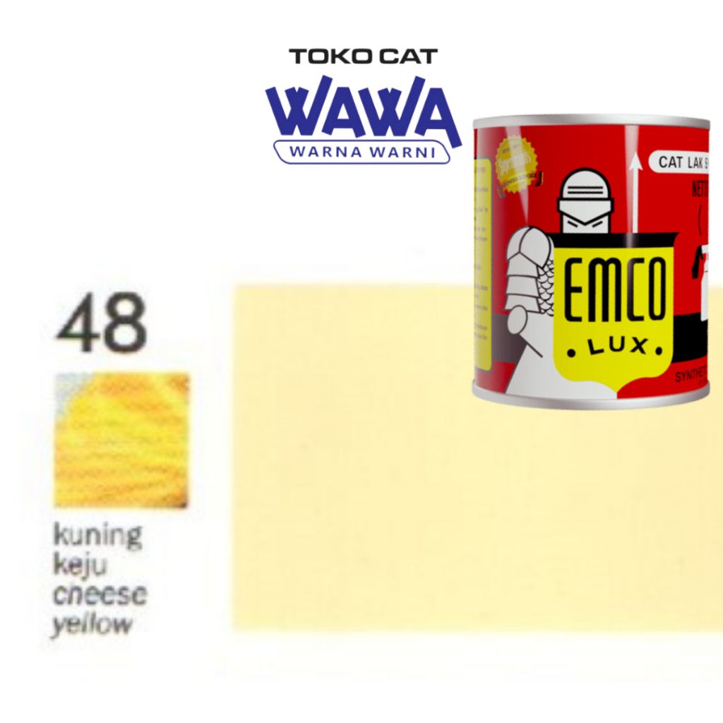 Jual Emco Lux cat kayu dan besi sintetis KUNING KEJU 1kg | Shopee Indonesia