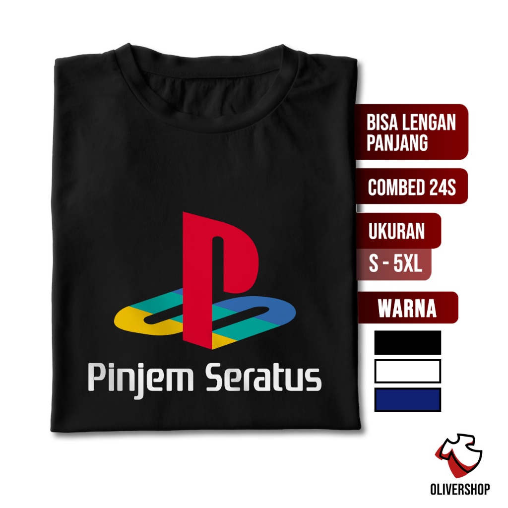 Jual Baju Kaos Plesetan PINJEM SERATUS PS - parodi merek brand logo ...