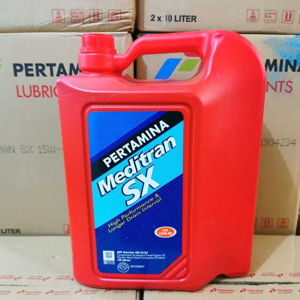 Jual Oli Pertamina Meditran SX 10 Liter 15W-40 Mesin Solar Galon 10 Liter 15W40 Original ...