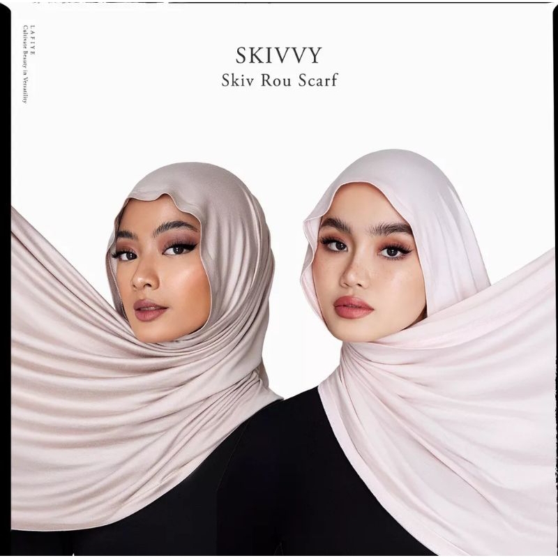 Jual Lafiye Skiv Rou Scarf Blush & Taupe New | Shopee Indonesia