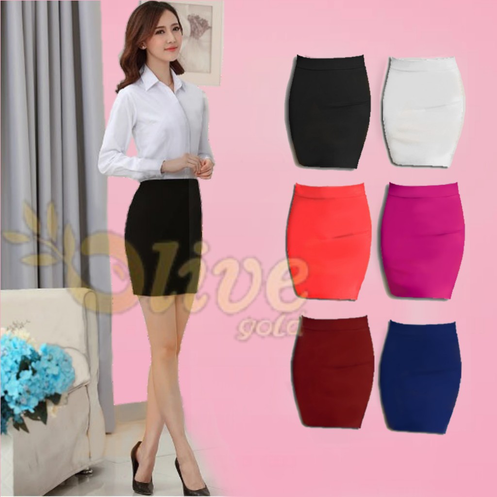 Jual Olive Rok Span Pendek Pensil Span Mini Fashion Span Scuba Premium ...