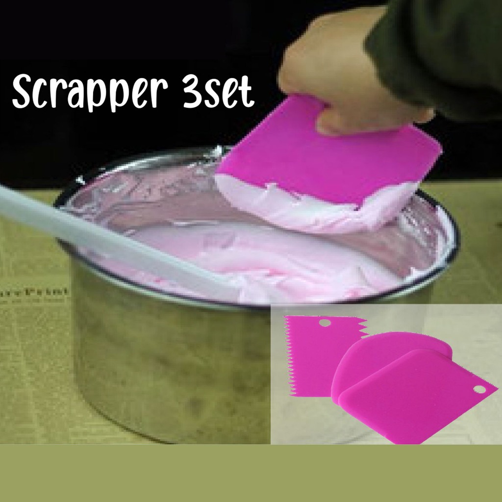 Jual Scrapper 3 Set| Scrapper Alat Pemotong Adonan| Scrapper 3 in 1 ...