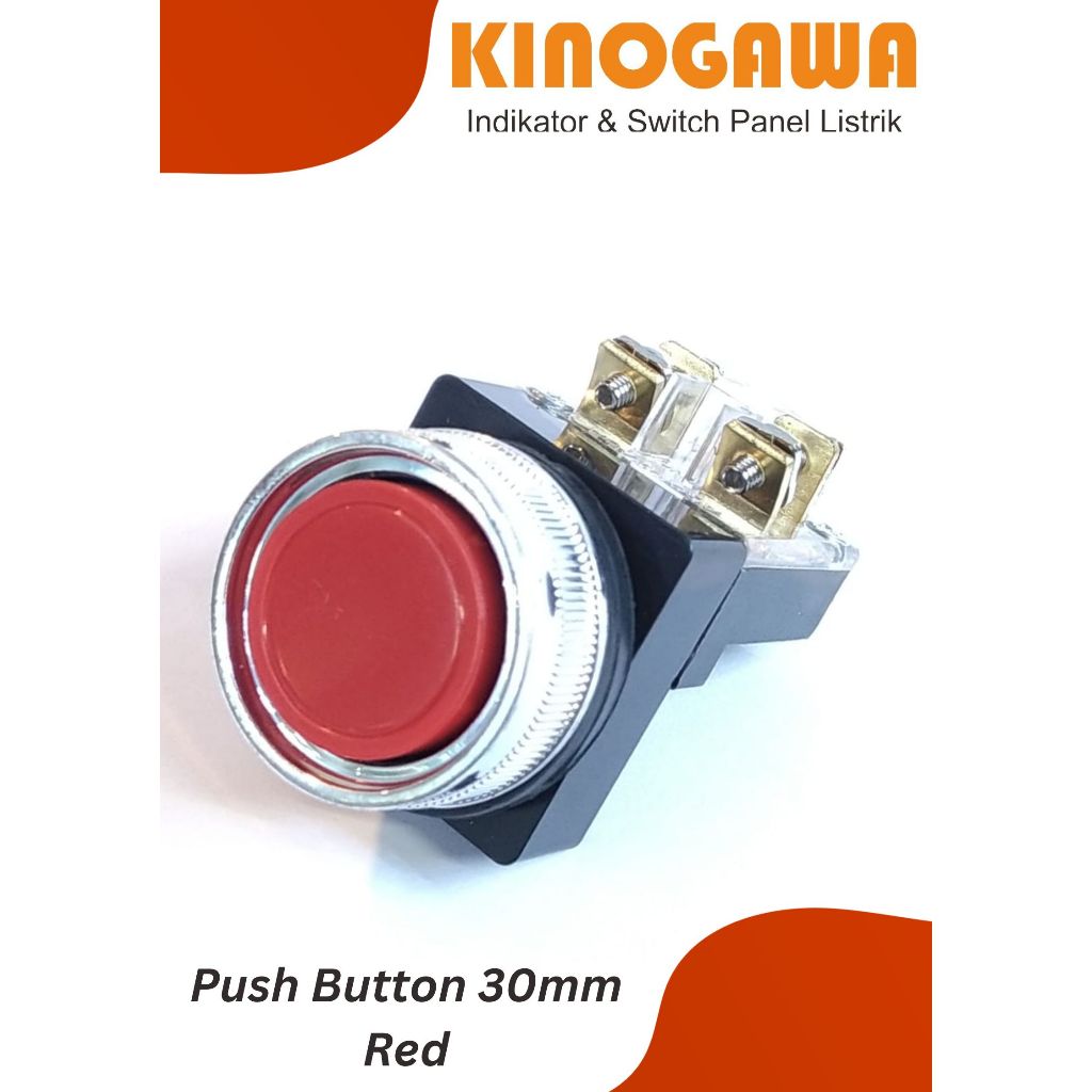 Jual Push Button 30mm merah - Tombol ON OFF 30mm merah | Shopee Indonesia