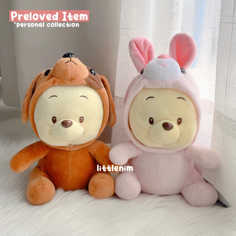Jual POOH CUSTOM DOG & RABBIT PLUSH - ORIGINAL DISNEY WINNIE THE POOH ...