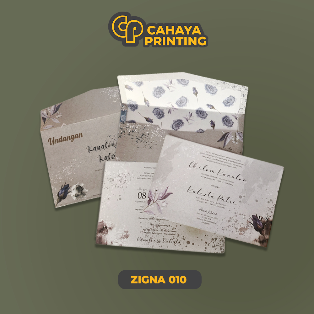 Jual Undangan Pernikahan Aesthetic Murah | Cetak Undangan Blangko Nikah | Zigna Series | Shopee ...