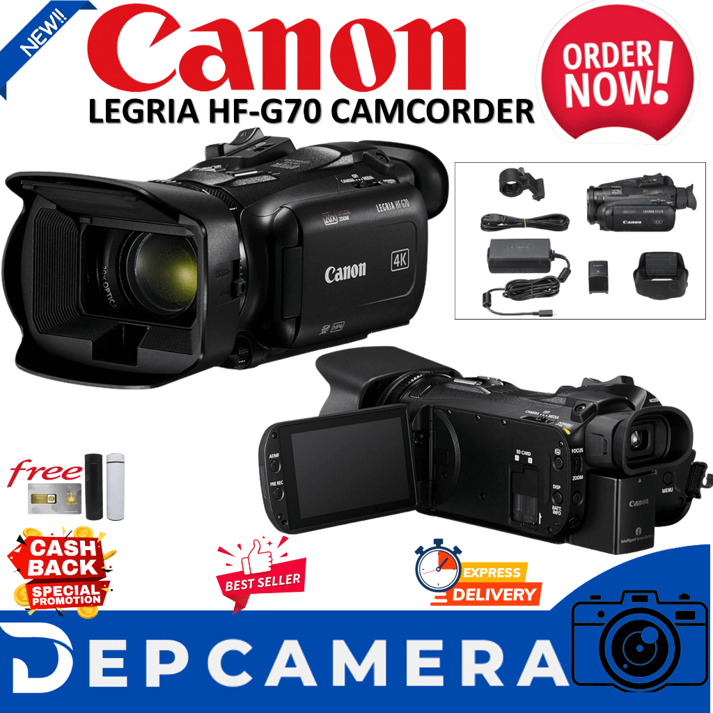 Jual Canon legria HF-g70 hfg70 5-Axis IS 4K UHD Camcorder Handycam Camera | Shopee Indonesia