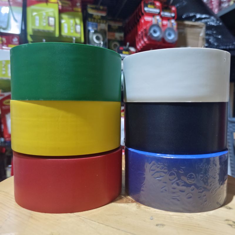 Jual Lakban Lantai KM88 Floor Marking Tape 4 inch x 33 meter Vinyl Tape | Shopee Indonesia