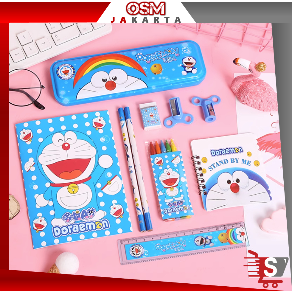 Jual OSM JKT S5982 Set Alat Tulis 8 In 1 / Set Alat Tulis Anak Motif ...