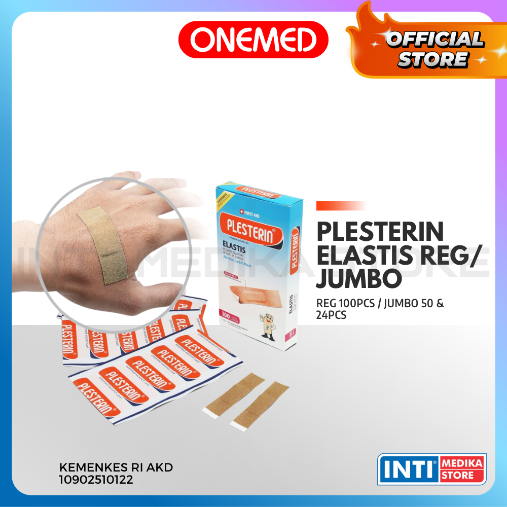Jual ONEMED - Plester Luka PLESTERIN ELASTIS Kain Regular / Jumbo ...