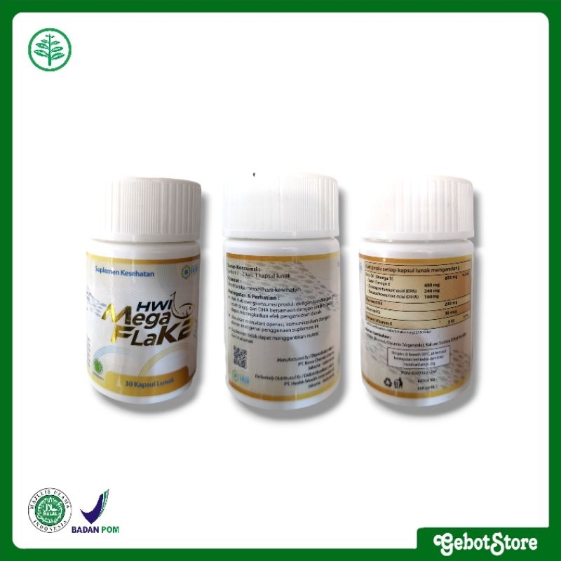 Jual HWI MEGA FLAK2 - Suplemen Minyak Ikan (FishOil) ORIGINAL HWI | Shopee Indonesia
