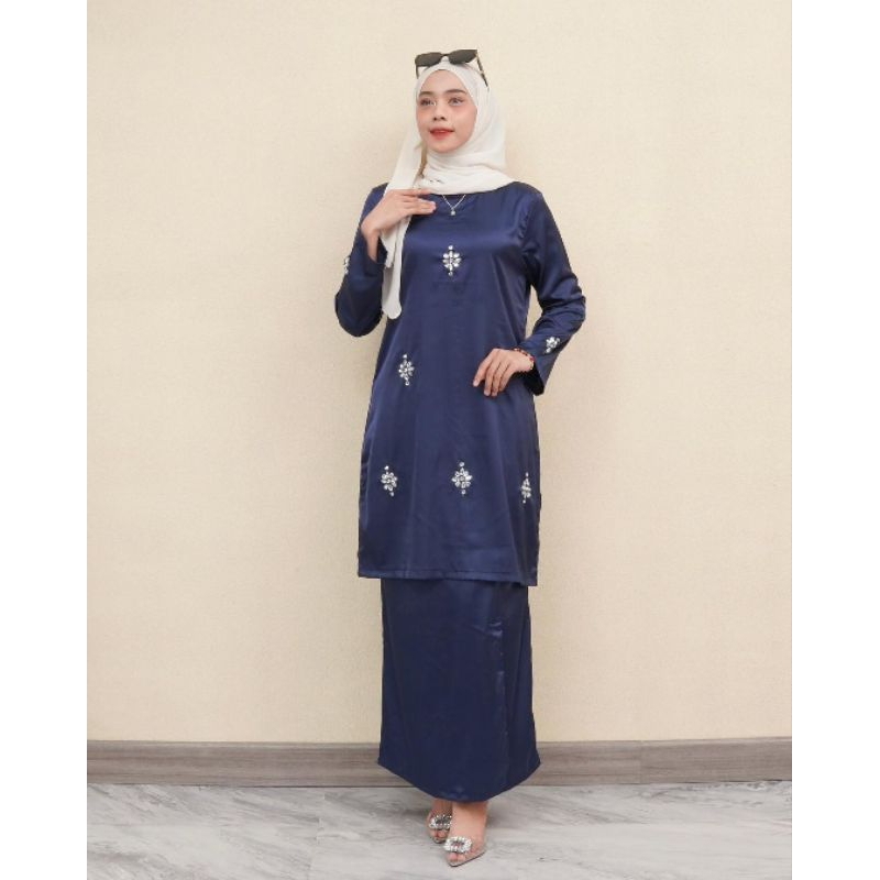 Jual Setelan Baju Kurung Melayu Berliana Payet Premium | Shopee Indonesia