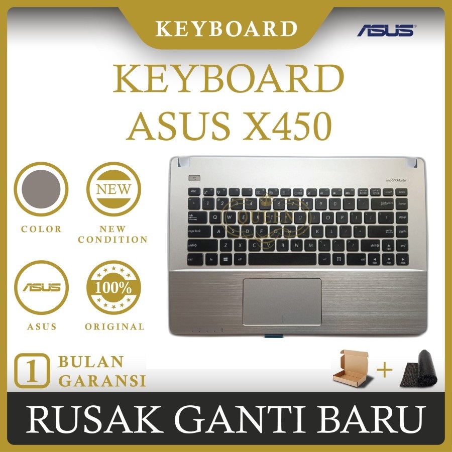 Jual KEYBOARD LAPTOP ASUS X450 X450JB Plus Touchpad ORIGINAL | Shopee ...