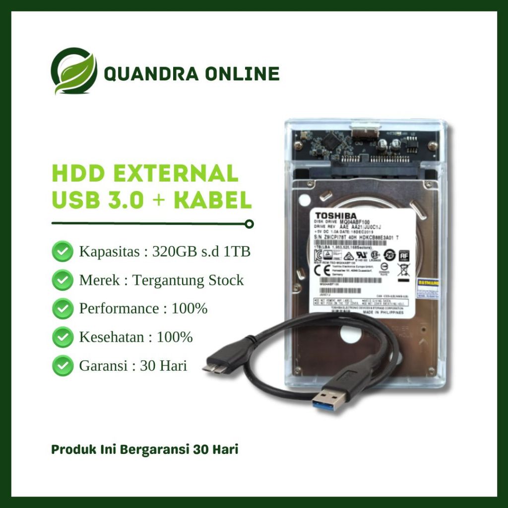 Jual Harddisk HDD Eksternal 320GB 500GB 1TB USB 3.0 Hardisk | Shopee Indonesia