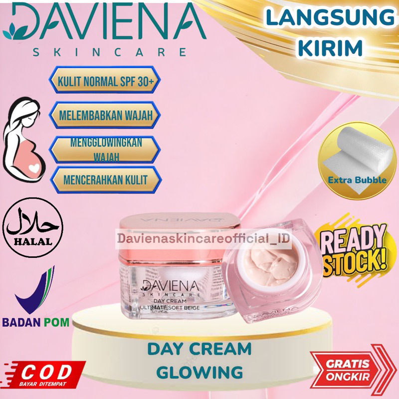 Jual Day Cream Daviena Glowing Series Daviena Skincare Deviena Davina ...
