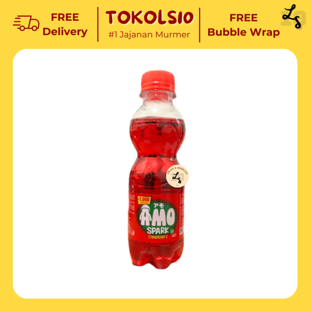 Jual Minuman Amo CSD Strawberry/Lemon C/Pink Lava 200ml | Shopee Indonesia