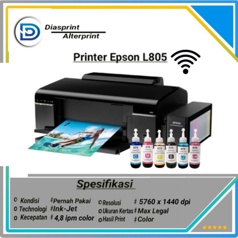 Jual Printer Epson L805 WiFi Foto | Shopee Indonesia