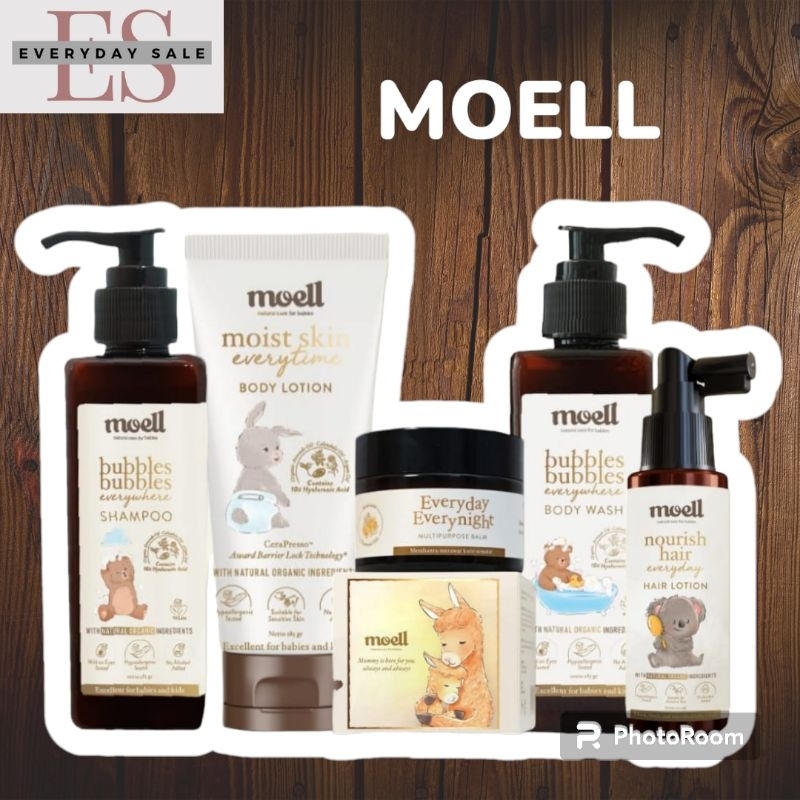 Jual MOELL Hair lotion, shampoo, body wash, body lotion, multipurpose ...