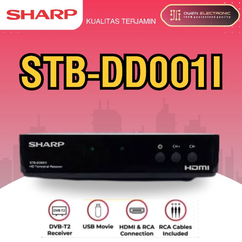 Jual SHARP STB digital STB-DD001i/ STB DD01i DVB-T2 | Shopee Indonesia