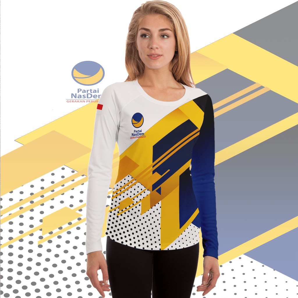 Jual BAJU ATASAN WANITA KAOS CUSTOM PARTAI NASDEM SUBLIMATION 3D ...