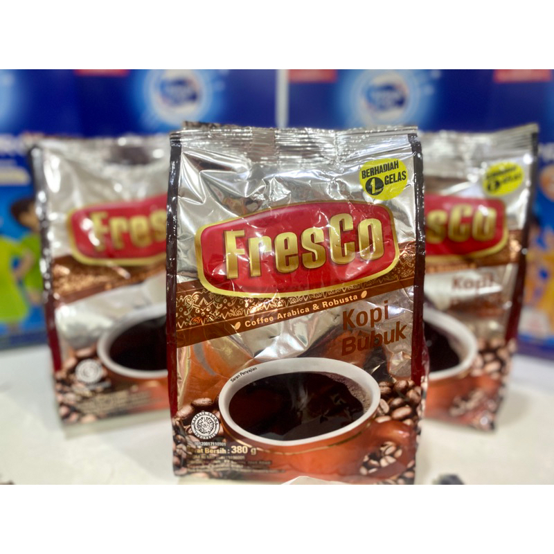 Jual Kopi Bubuk FRESCO Coffee Arabica & Robusta 380gr (beli 1 gratis ...