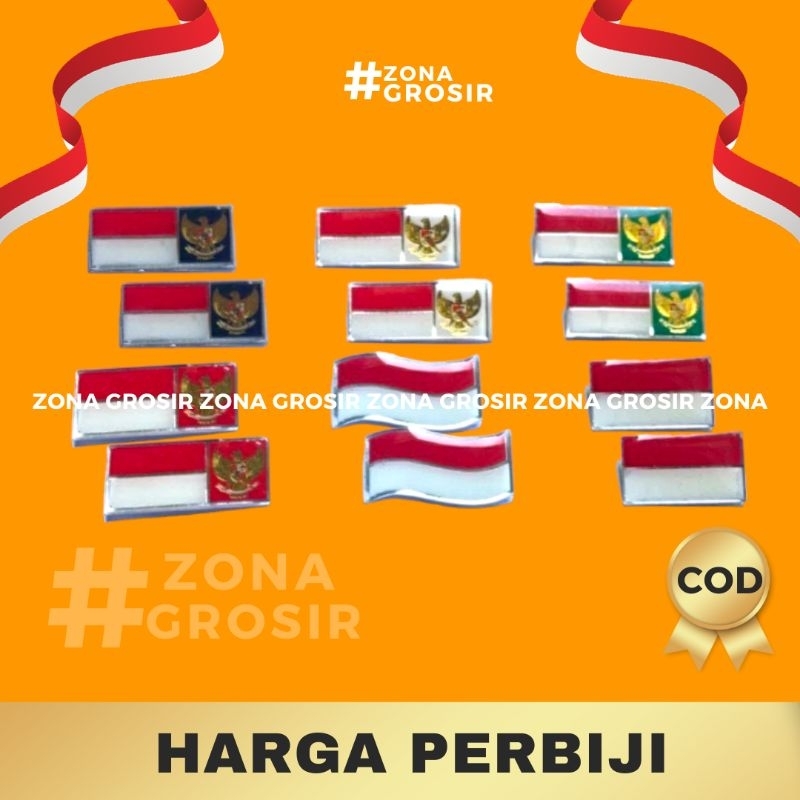 Jual Pin merah putih garuda / pin paskib ( bijian ) | Shopee Indonesia