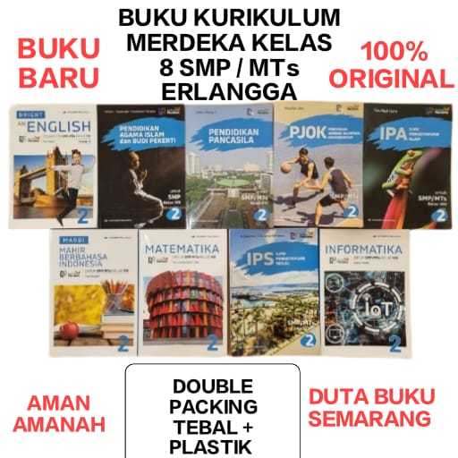 Jual BUKU SMP KELAS 8 VIII IPA PJOK MATEMATIKA KURIKULUM MERDEKA SMP / MTs KELAS 8 VIII ERLANGGA ...