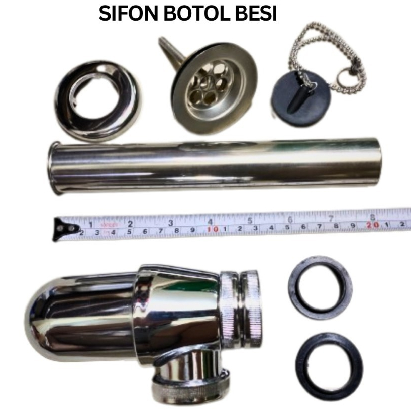Jual Sifon Botol Besi/ SIFON BOTOL BESI WASTAFEL/CLEAN WARE/ pipa ...