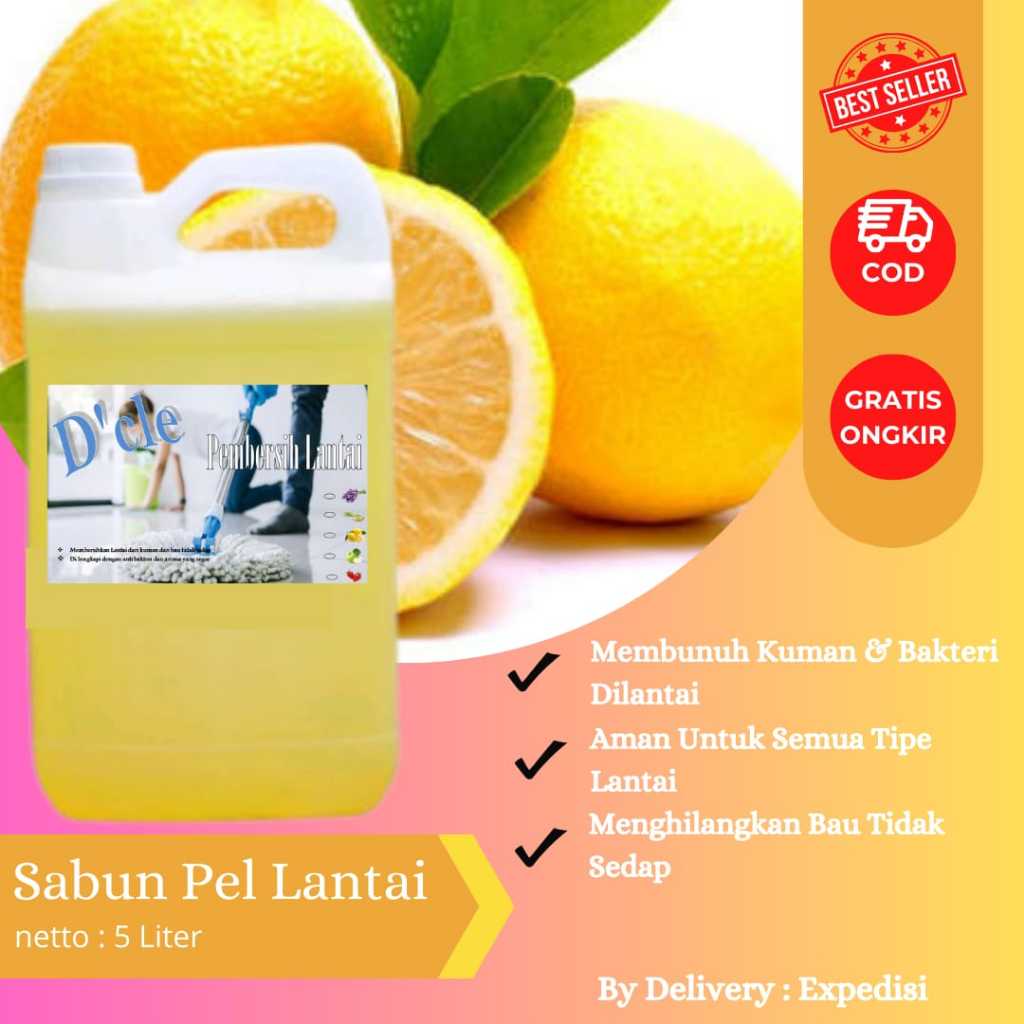 Jual Sabun Pel Lantai Lemon - Floor Cleaner Lemon - 5 Liter ( KHUSUS ...
